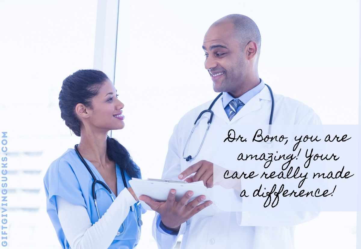 Heartfelt Thank You Message Examples to a Doctor - giftgivingsucks.com